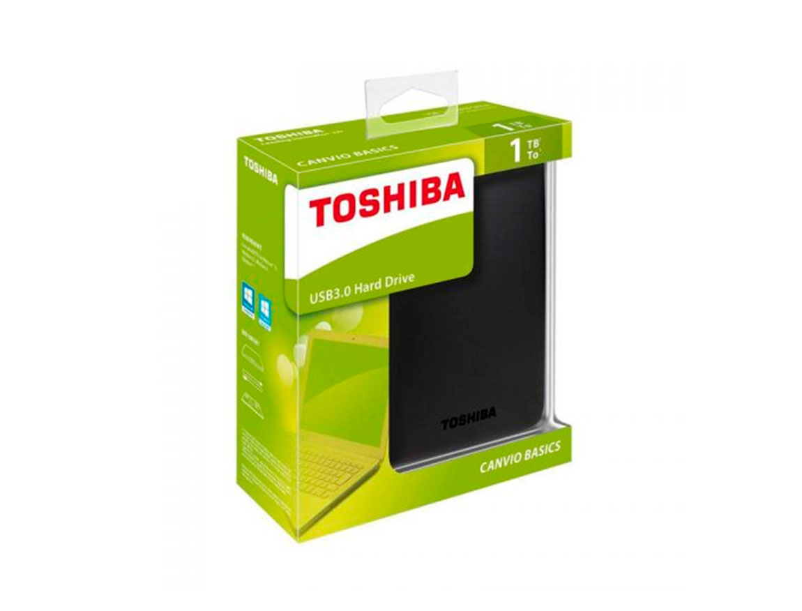 DISCO DURO EXTERNO TOSHIBA 1TB CANVIO BASICS, CONEXION USB, USB 3.2 GEN1, UNIDAD DE ...
