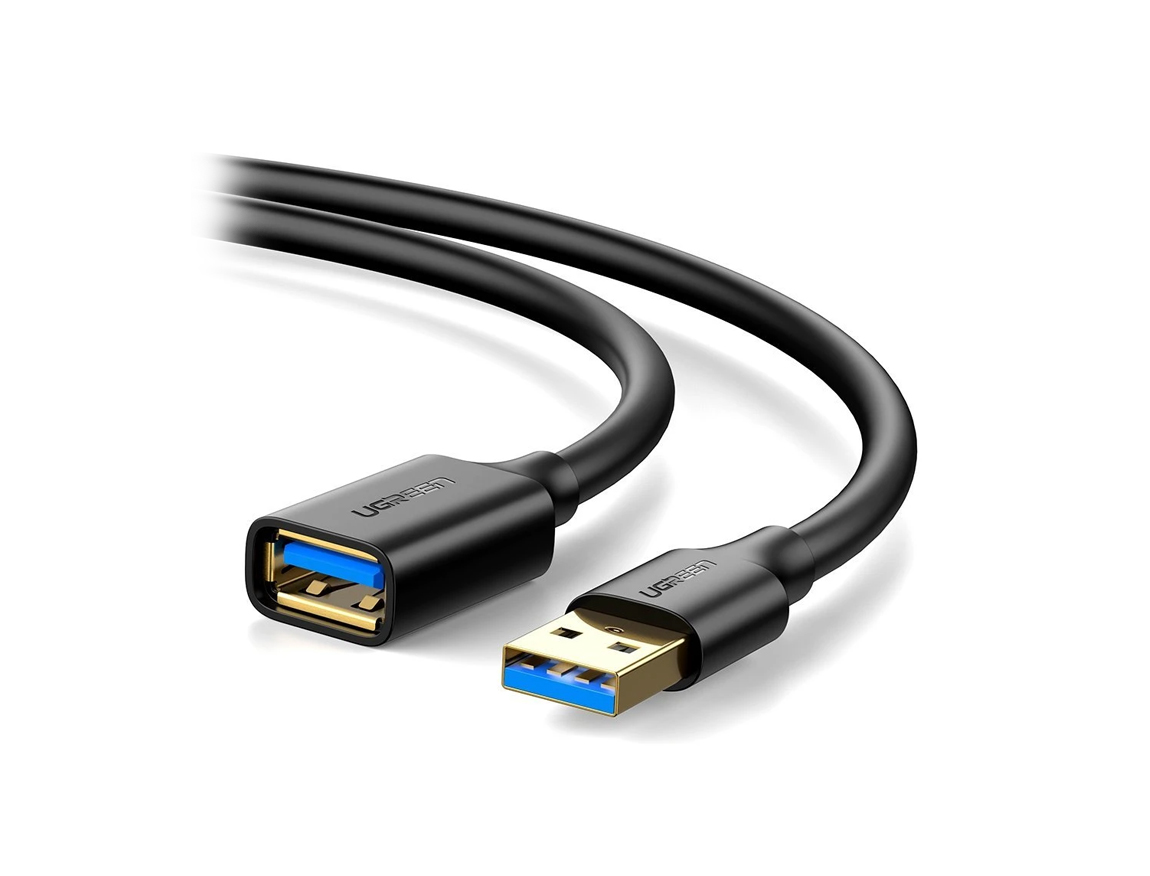 CABLE DE PUERTO USB 3.0 MACHO -- A -- PUERTO USB 3.0 HEMBRA, VELOCIDAD DE TRANSFERENCIA 5 GBPS ...