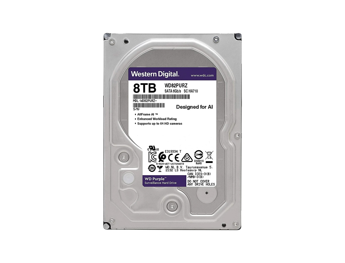 HDD WESTER DIGITAL 8TB ( WD82PURZ ) PURPURA | 256MB | 7200RPM