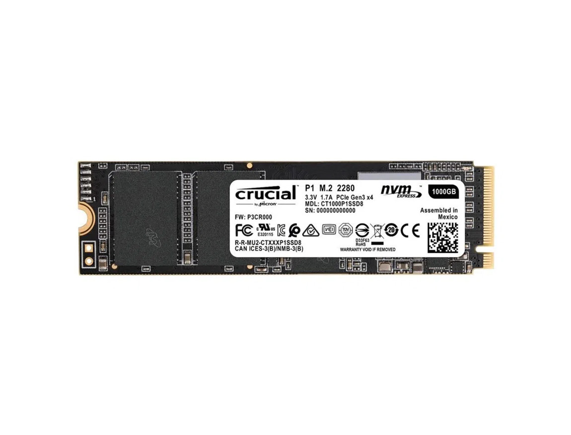 SSD M.2 SOLIDO CRUCIAL P1 1TB ( CT1000P1SSD8 ) 80MM