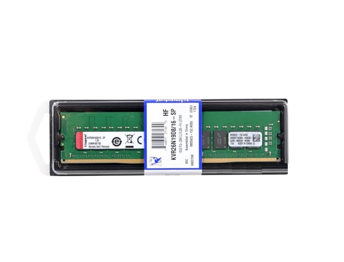 MEM. RAM KINGSTON DDR4 16GB/2666 ( KVR26N19D8/16 )