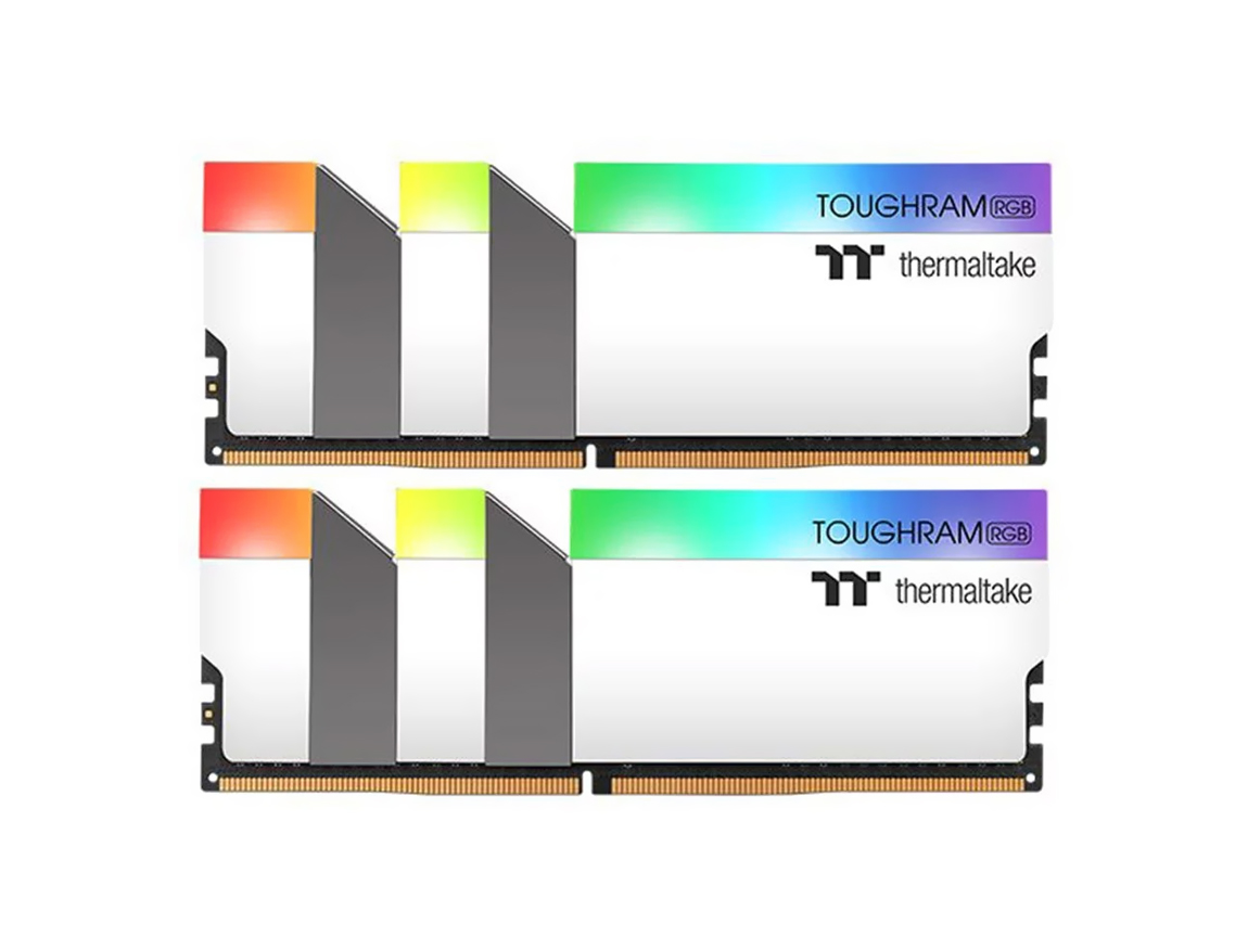 MEM. RAM THERMALTAKE TOUGHRAM DDR4 16GB(2X8)/4000 ( R022D408GX2-4000C19A ) BLANCO | LED -RGB