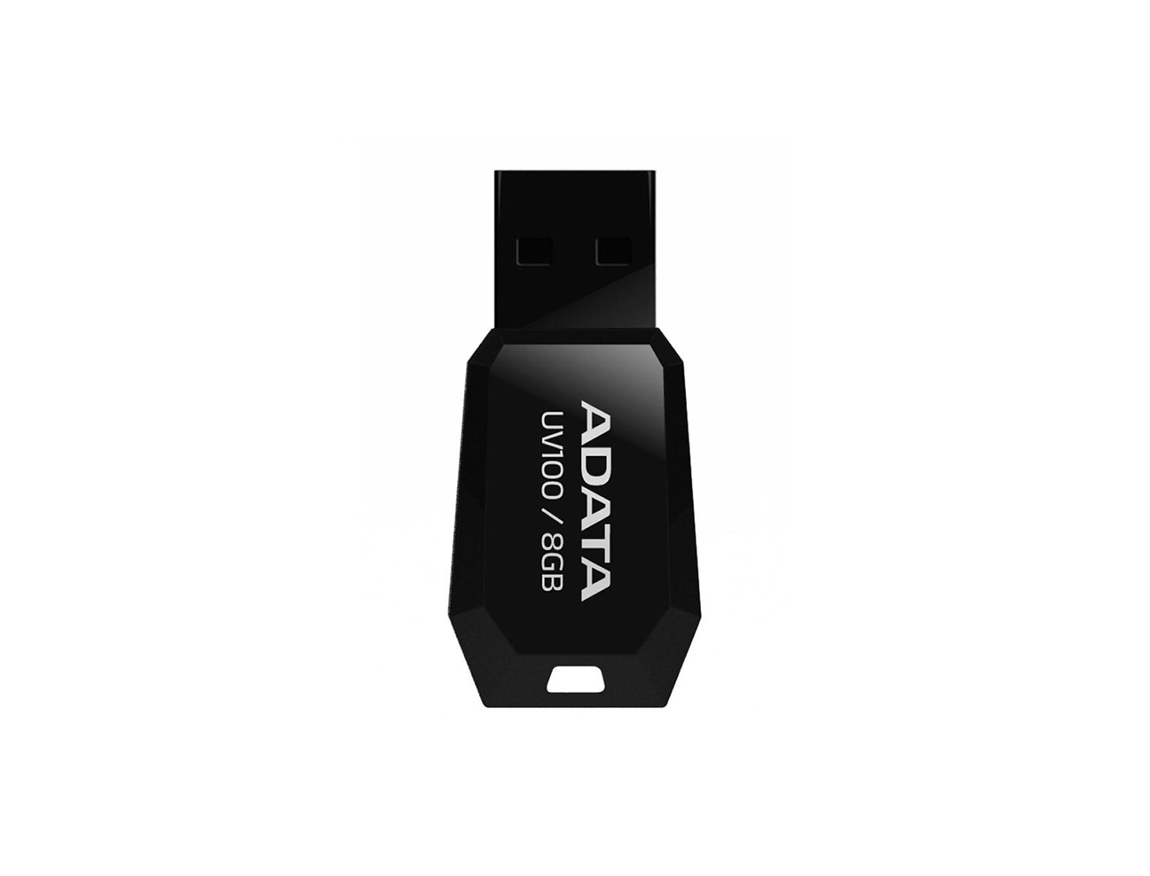 MEMORIA USB ADATA 8GB UV100 NEGRO, DISPOSITIVO DE ALMACENAMIENTO, USB 2 ...