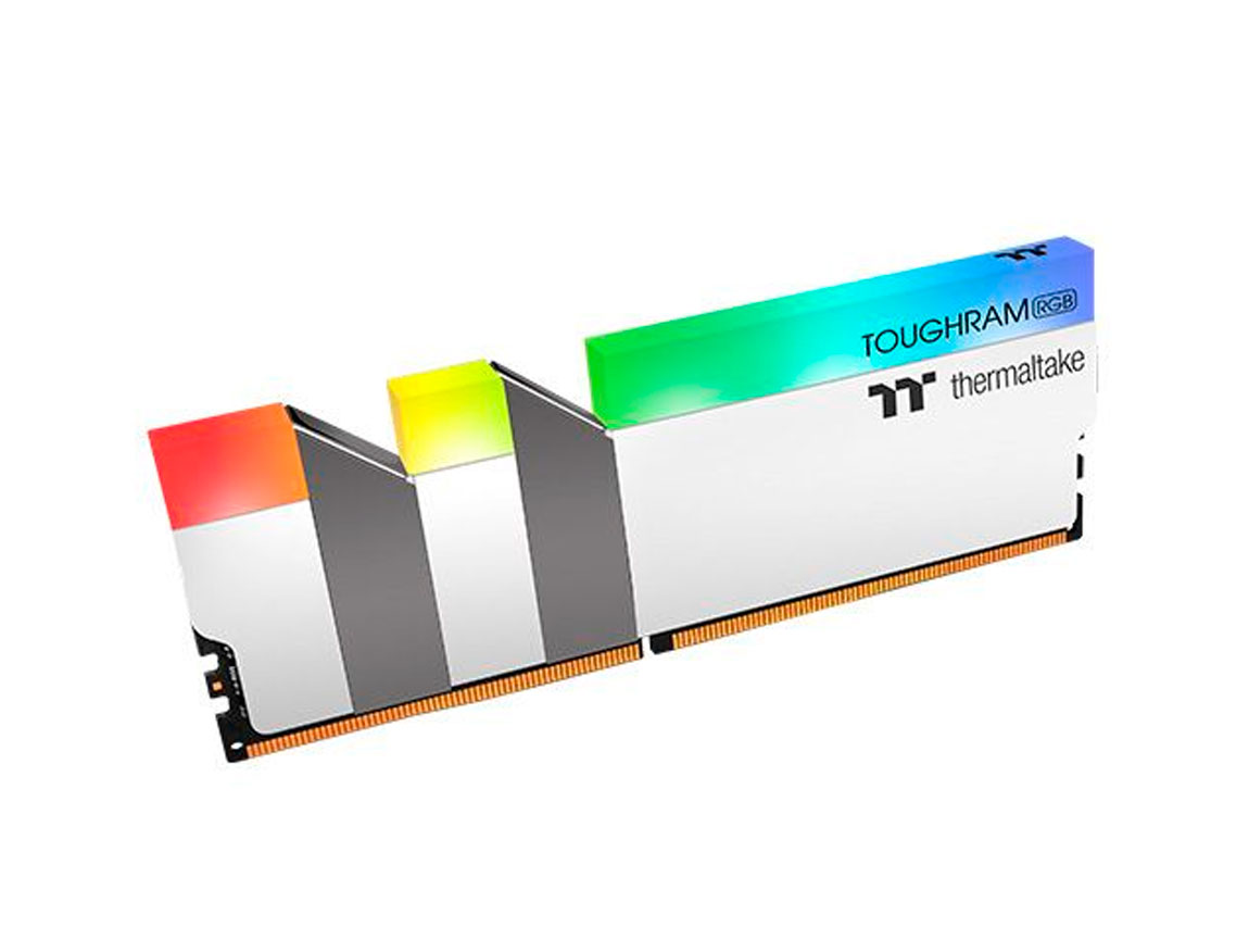 MEM. RAM THERMALTAKE TOUGHRAM DDR4 16GB(2X8)/3600 ( R022D408GX2-3600C18A ) BLANCO | LED -RGB