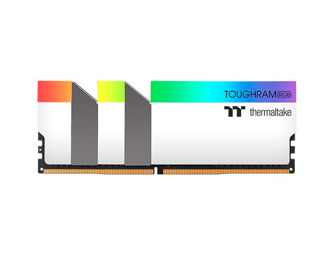 MEM. RAM THERMALTAKE TOUGHRAM DDR4 16GB(2X8)/3600 ( R022D408GX2-3600C18A ) BLANCO | LED -RGB