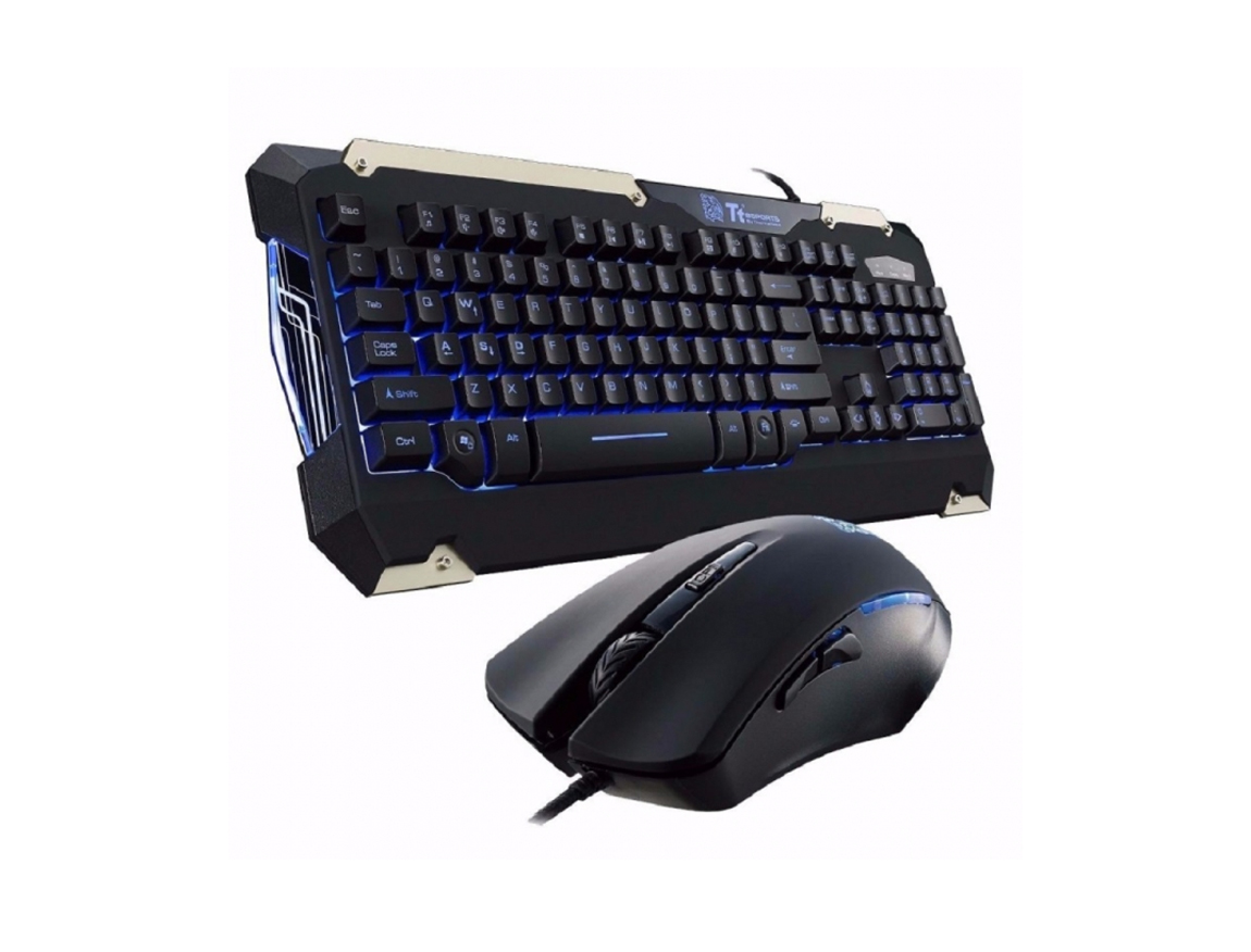 COMBO THERMALTAKE COMMANDER ( KB-CMC-PLBLSP-01 ) TECLADO+MOUSE | LED- AZUL