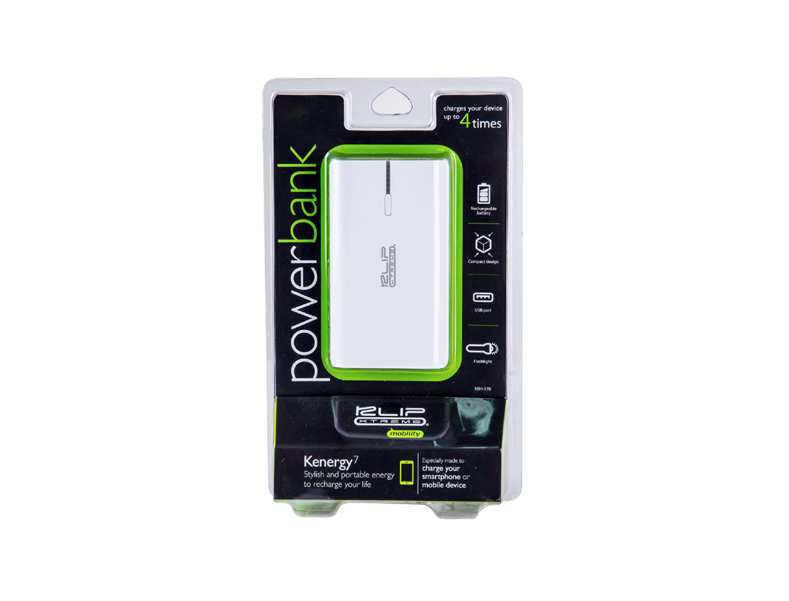 BATERIA PORTABLE POWER BANK KLIP ( KBH-170 ) BLANCO | 7500MAH