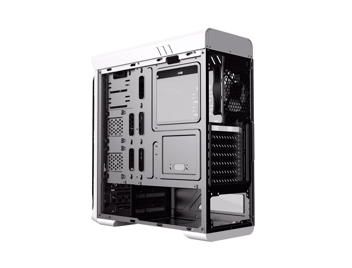 CASE GAMEMAX ( STARLIGHT-WHITE ) 550W | BLANCO | 2 PANEL ACRILICO | LED ...