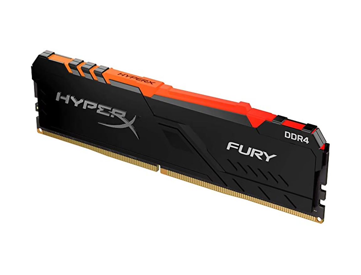 MEMORIA RAM HYPERX DDR4 16GB, FRECUENCIA 3466 MHZ, FURY NEGRO RGB LED ...