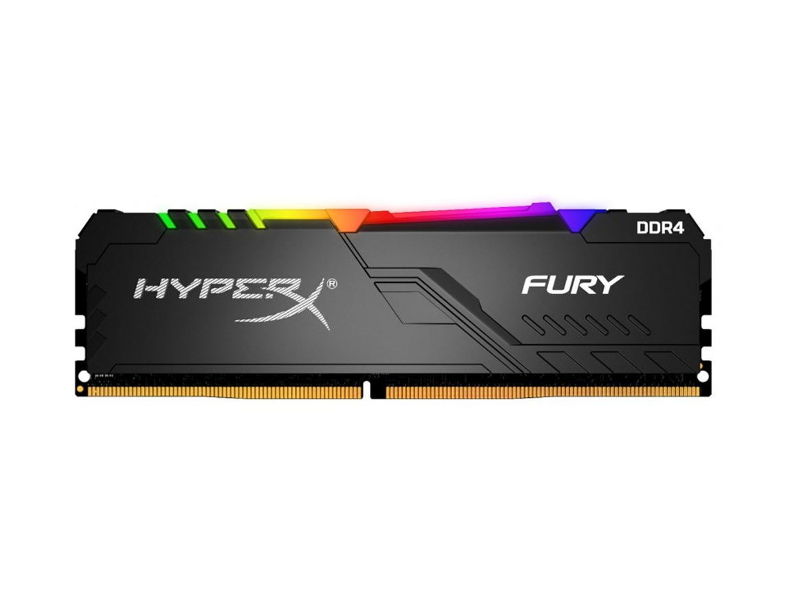 MEMORIA RAM HYPERX DDR4 16GB, FRECUENCIA 3466 MHZ, FURY NEGRO RGB LED ...