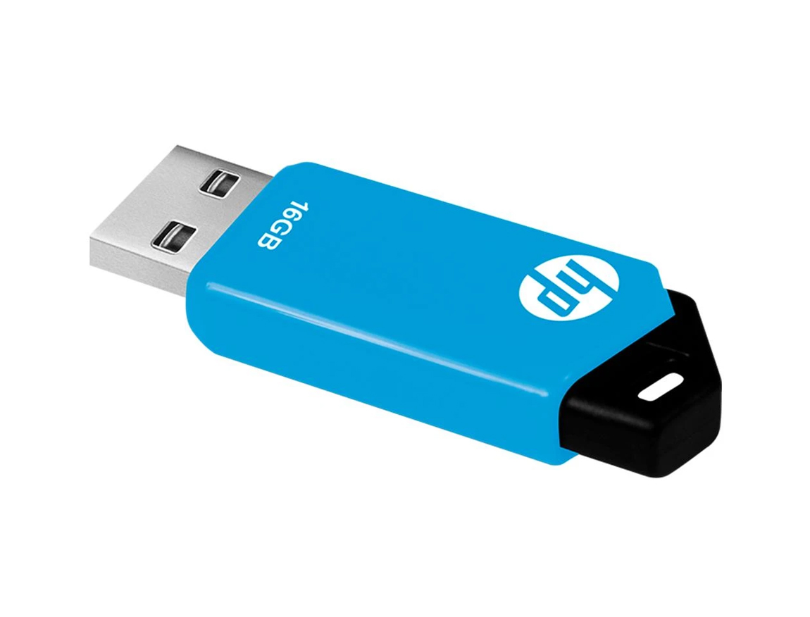 MEMORIA USB HP 16GB V150W AZUL C/ NEGRO, DISPOSITIVO DE ALMACENAMIENTO ...