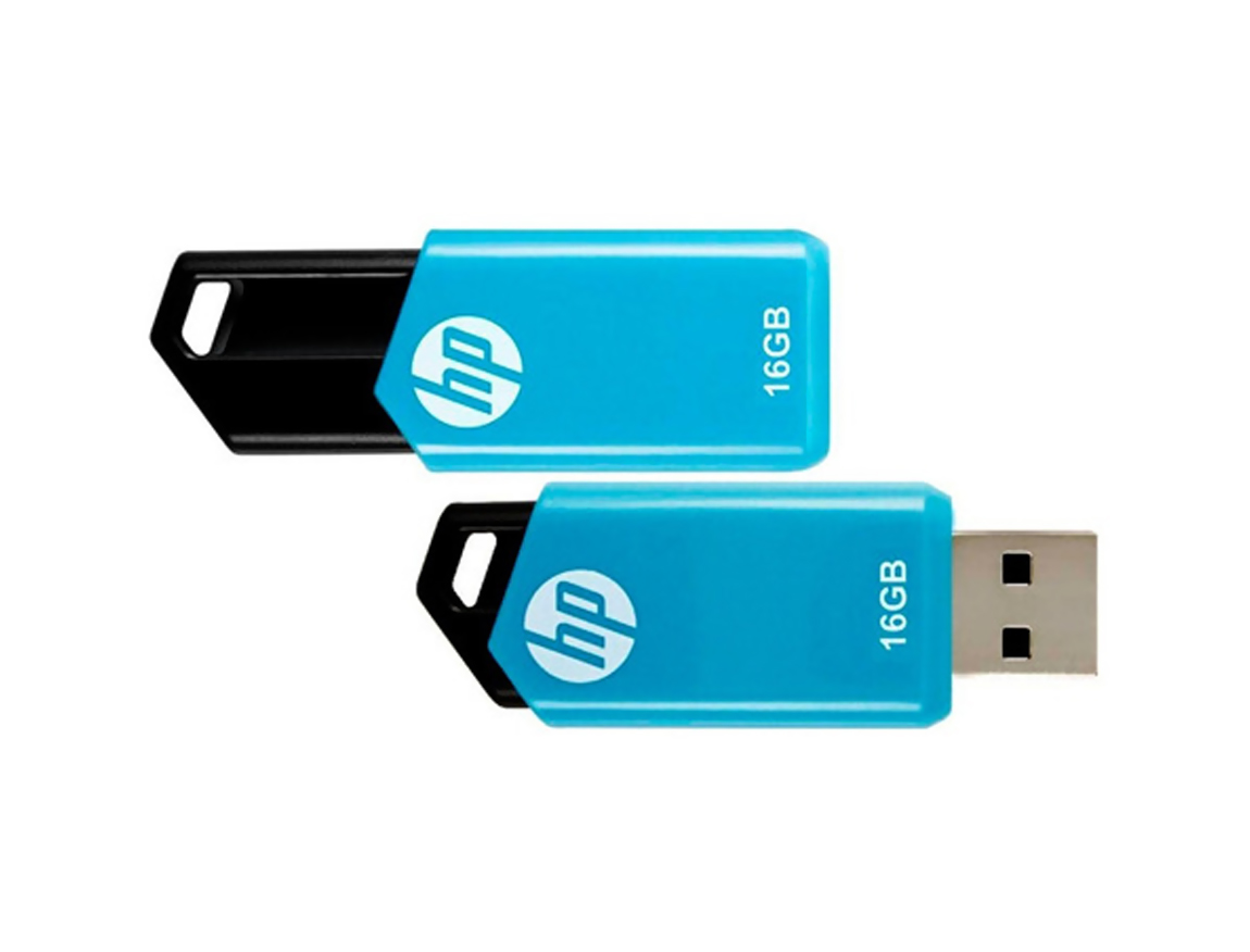 MEMORIA USB HP 16GB V150W AZUL C/ NEGRO, DISPOSITIVO DE ALMACENAMIENTO ...