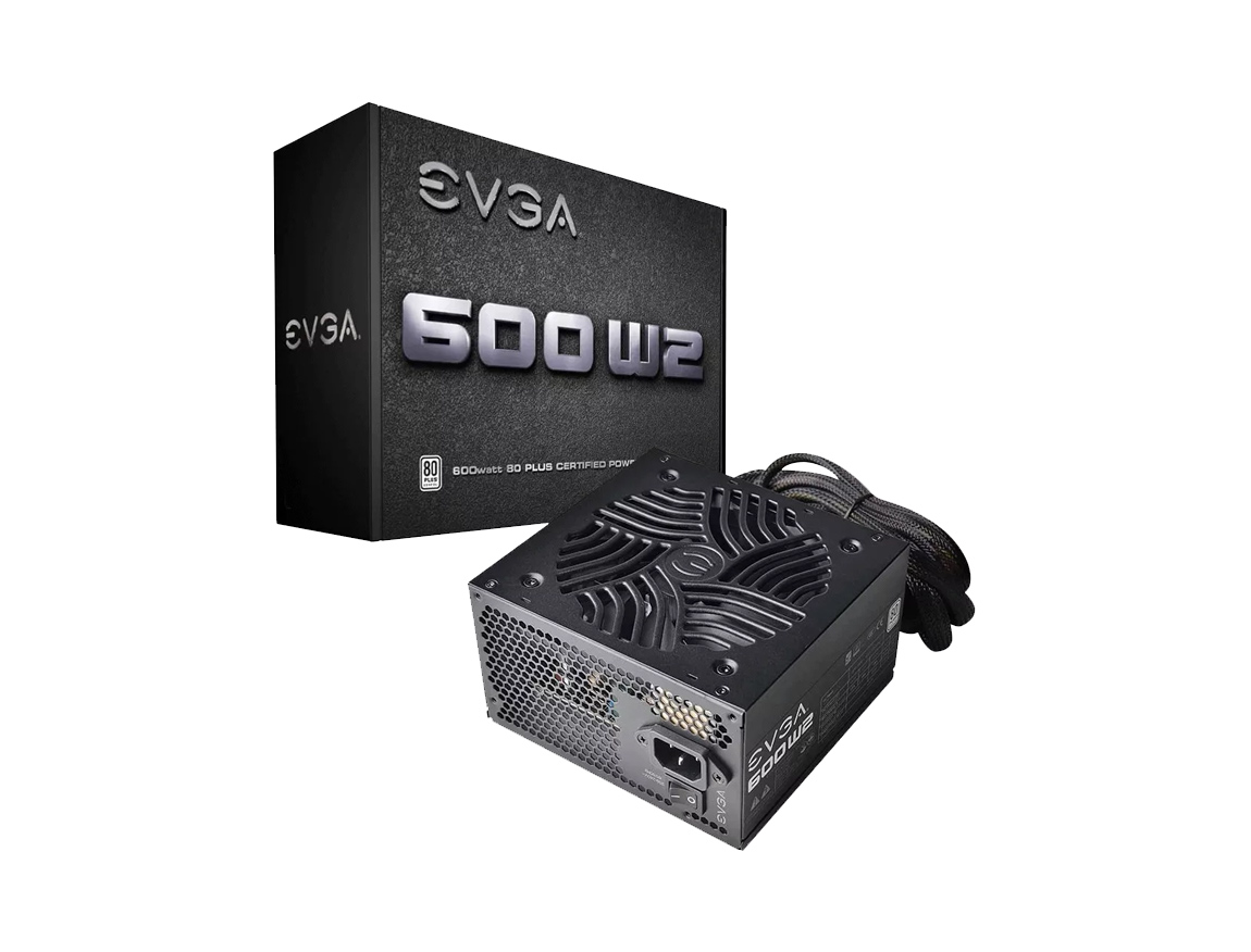 FUENTE EVGA 600 W2 ( 100-W2-0600-K1 ) 600W | 80 PLUS WHITE