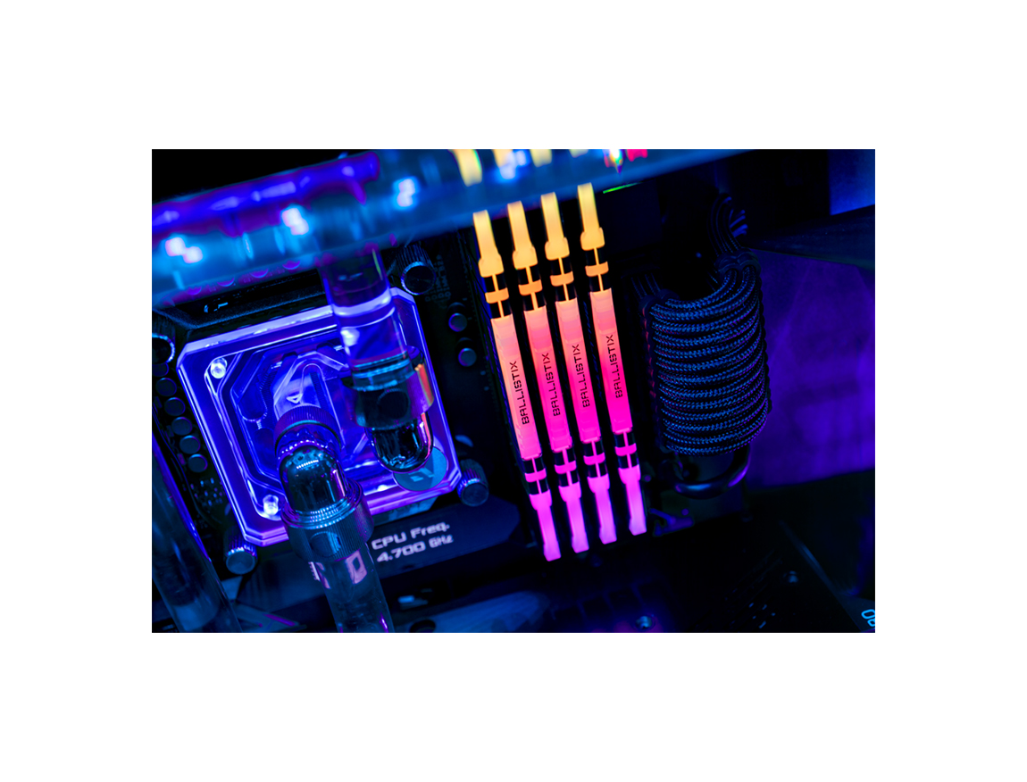 MEM. RAM CRUCIAL BALLISTIX DDR4 16GB/3200 ( BL16G32C16U4WL ) LED-RGB ...