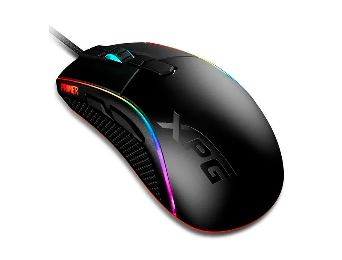 MOUSE XPG PRIMER GAMING, SENSOR HASTA 12000 DPI, ILUMINACION RGB, CON 3 ...