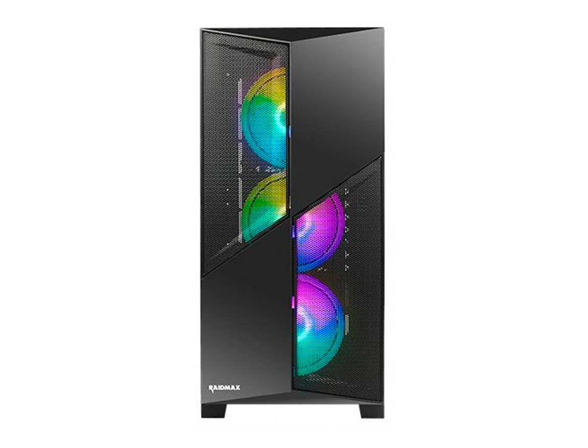 CASE RAIDMAX GAMING S/ FUENTE | NEGRO | VIDRIO TEMPLADO LED RGB (X627TBF)