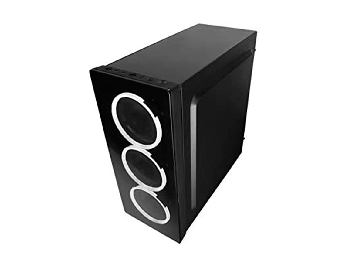 CASE RAIDMAX NEON GAMING S/ FUENTE | NEGRO | PANEL ACRILICO LED RGB ...