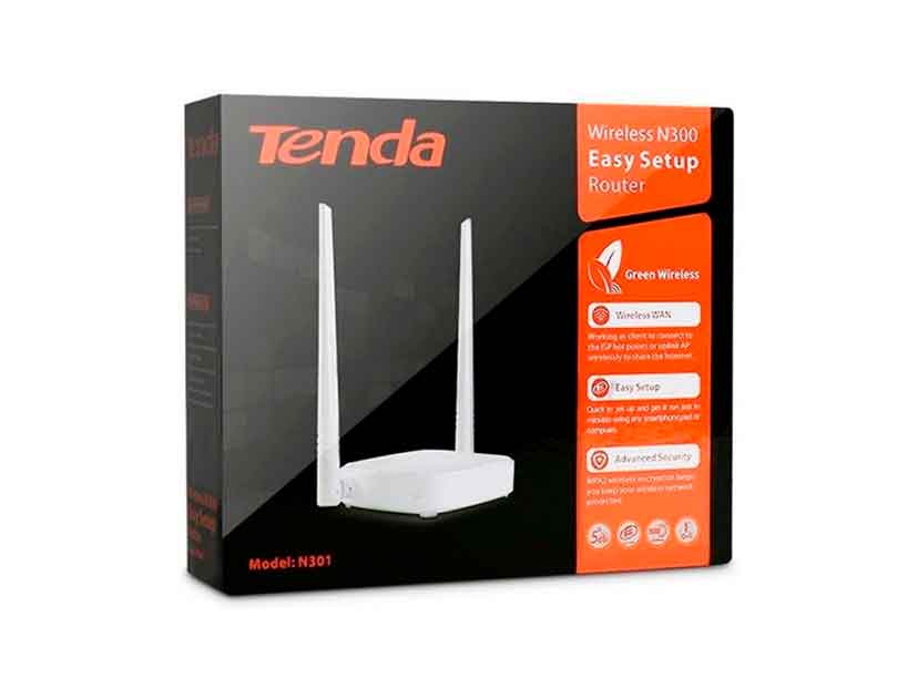 ROUTER INALAMBRICO TENDA N300 ( N301 ) 300MBPS