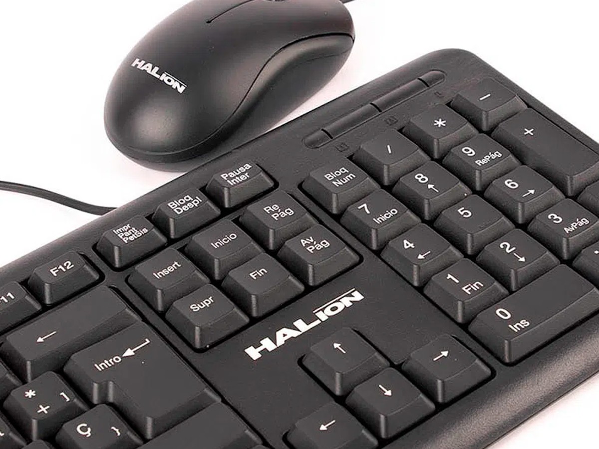 COMBO 2 EN UNO HALION ESTANDAR, TECLADO CON BASE DE METAL, MOUSE 3 ...