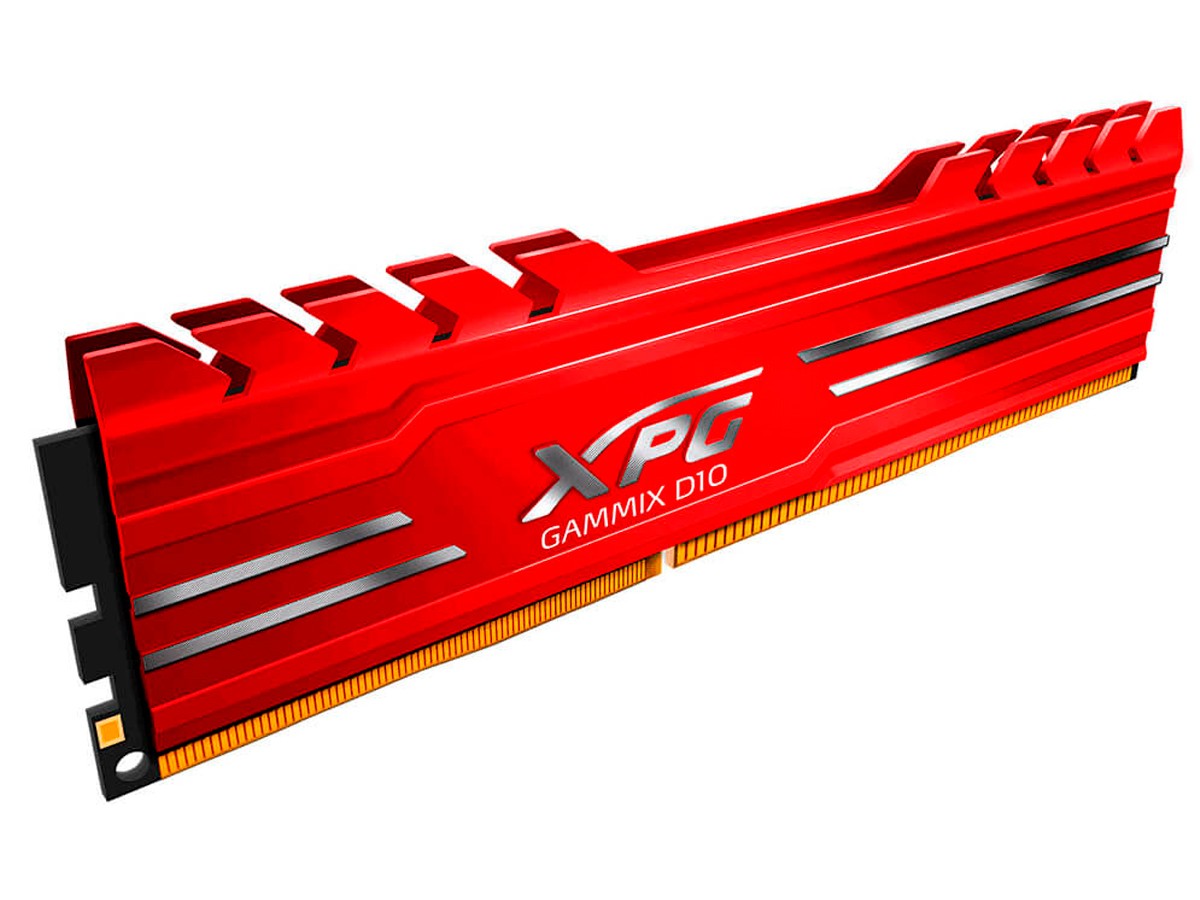 MEM. RAM XPG XPG GAMMIX D10 DDR4 16GB/3200( AX4U320016G16A-SR10 ) ROJO