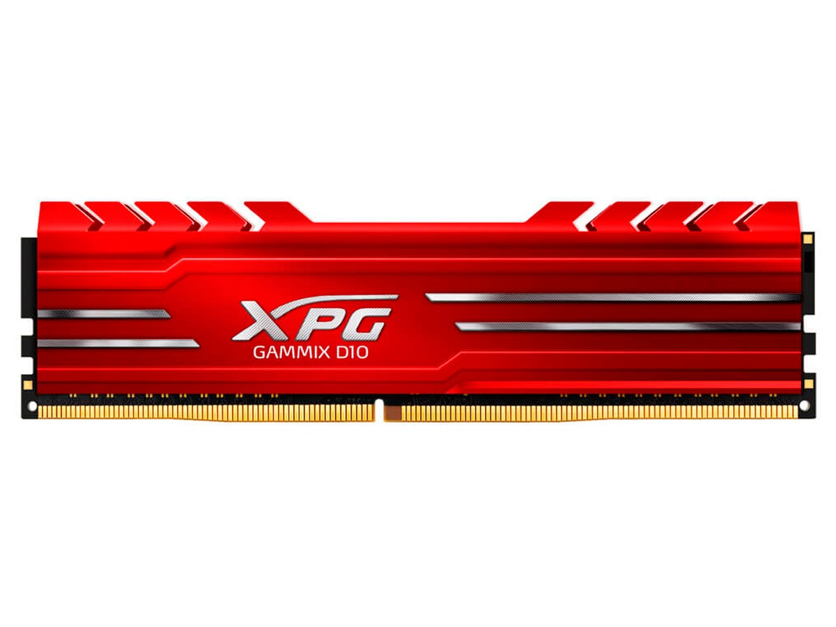 MEM. RAM XPG XPG GAMMIX D10 DDR4 16GB/3200( AX4U320016G16A-SR10 ) ROJO