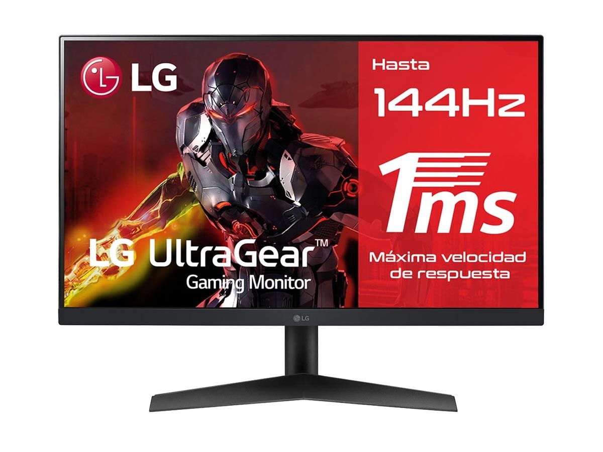 MONITOR LG 23.8 PULGADAS, LED 24GN60R, GAMING ULTRAGEAR, PUERTO 2 HDMI DISPLAYPORT,1MS,144HZ ...