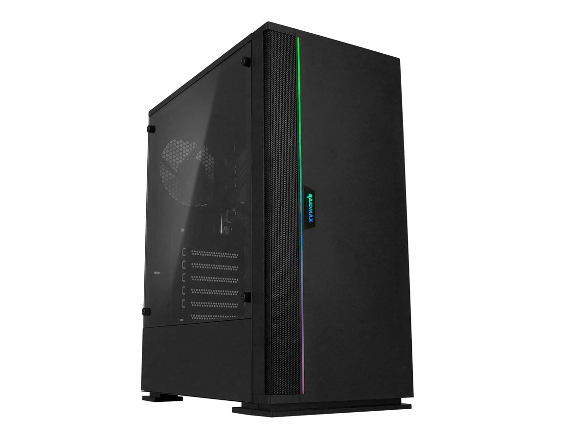 CASE RAIDMAX X627 GAMING SIN FUENTE NEGRO VIDRIO TEMPLADO LED - RGB ...