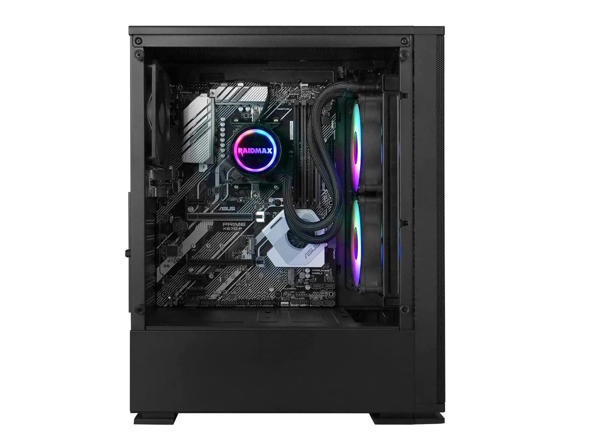 CASE RAIDMAX X627 GAMING SIN FUENTE NEGRO VIDRIO TEMPLADO LED - RGB ...