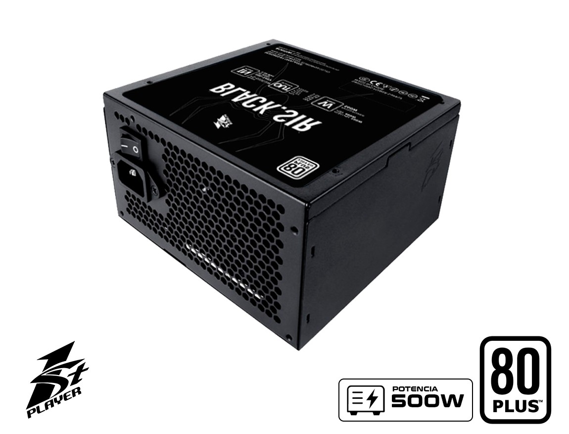 Fuente De Poder 1stplayer 500w Atx 80 Plus Black Sir Atx White No