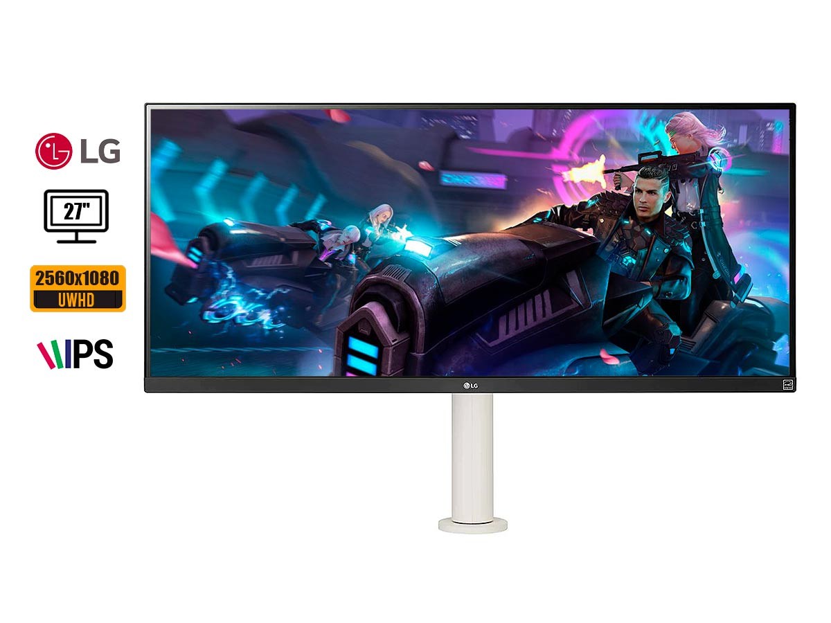 MONITOR LG 34 PULGADAS, LED 34WQ680-W, ERGO- ULTRA WIDE IPS, PUERTO ...