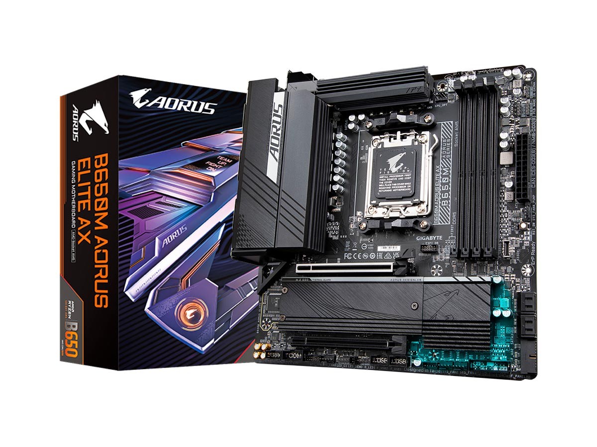Placa Madre Gigabyte B650m Aorus Elite Ax (b650m Aorus Elite Ax) Socket ...