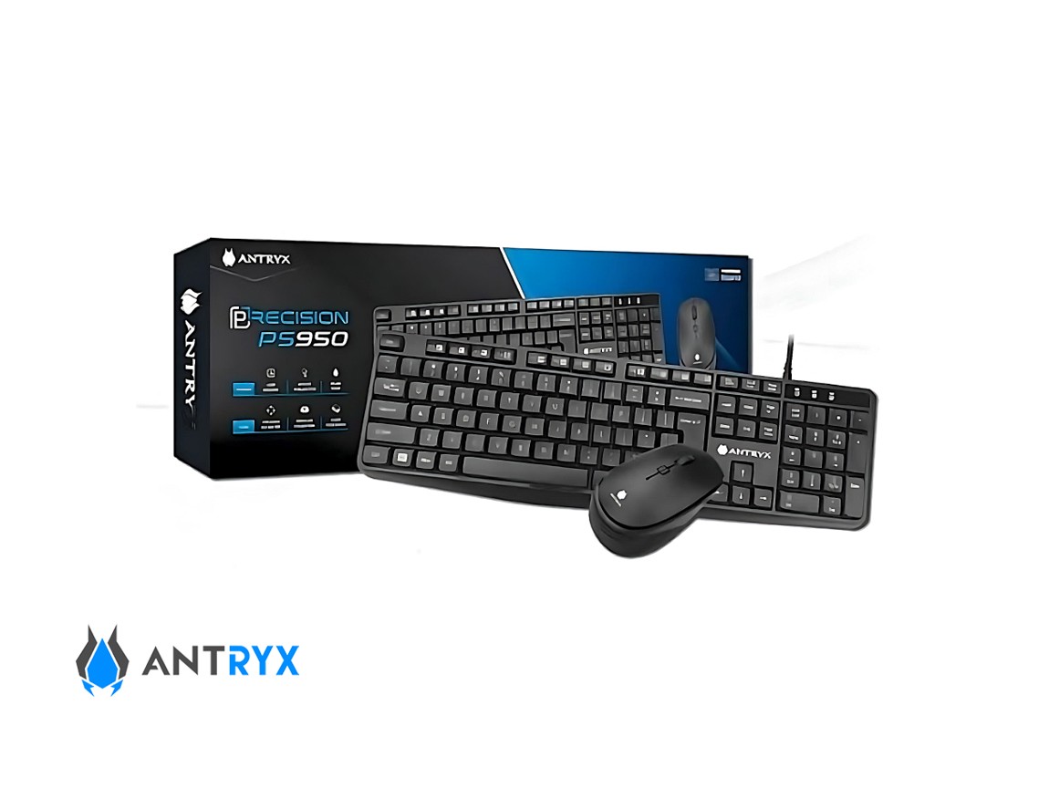 Combo 2 En Uno Antryx Precision Ps950 (asc-ps950k-sp) Teclado + Mouse ...