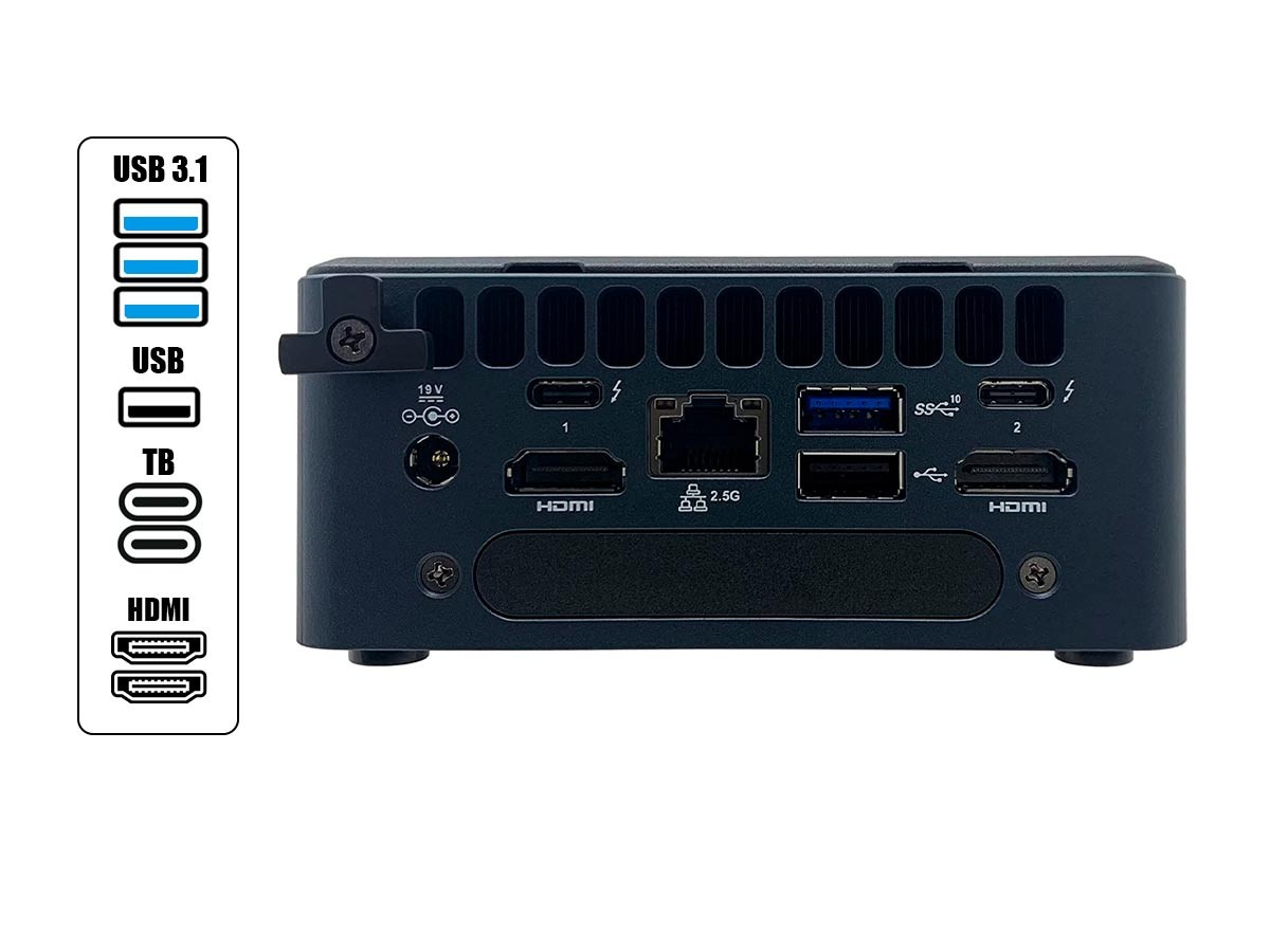 PC MINI INTEL NUC 11 PRO KIT CI5 ( BNUC11TNHI50001) I5-1135G7 |1 SLOT SSD + M.2