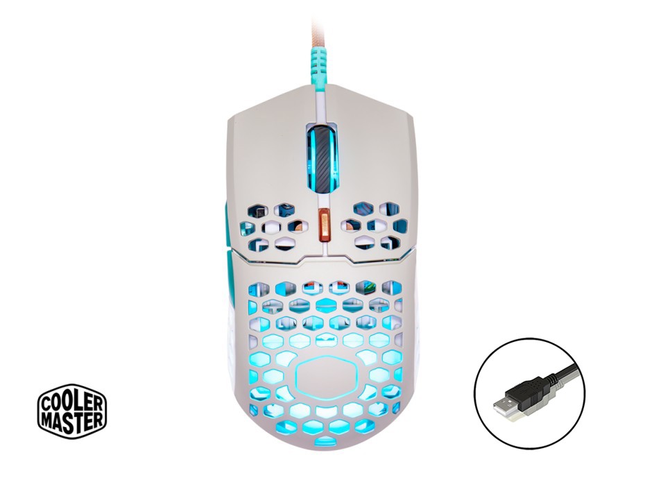 MOUSE COOLER MASTER MM711 GAMING, SENSOR HASTA 16000 DPI, ILUMINACION ...