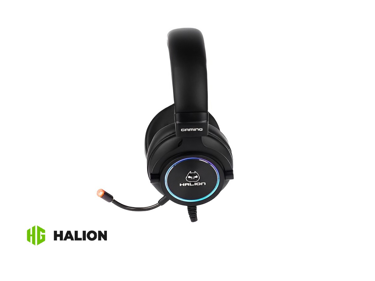 AURICULAR HALION Z60, CON MICROFONO,CONEXION USB, CONTROL DE VOLUMEN, ALMOHADILLAS SUAVES, COLOR ...