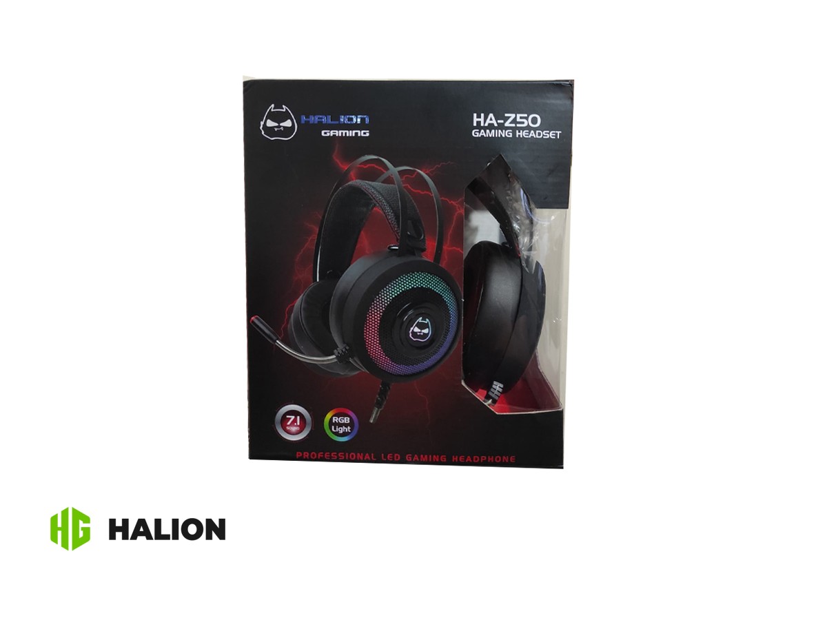 AURICULAR HALION Z50, CON MICROFONO, CONEXION A CABLE, CONTROL DE VOLUMEN, ALMOHADILLAS SUAVES ...