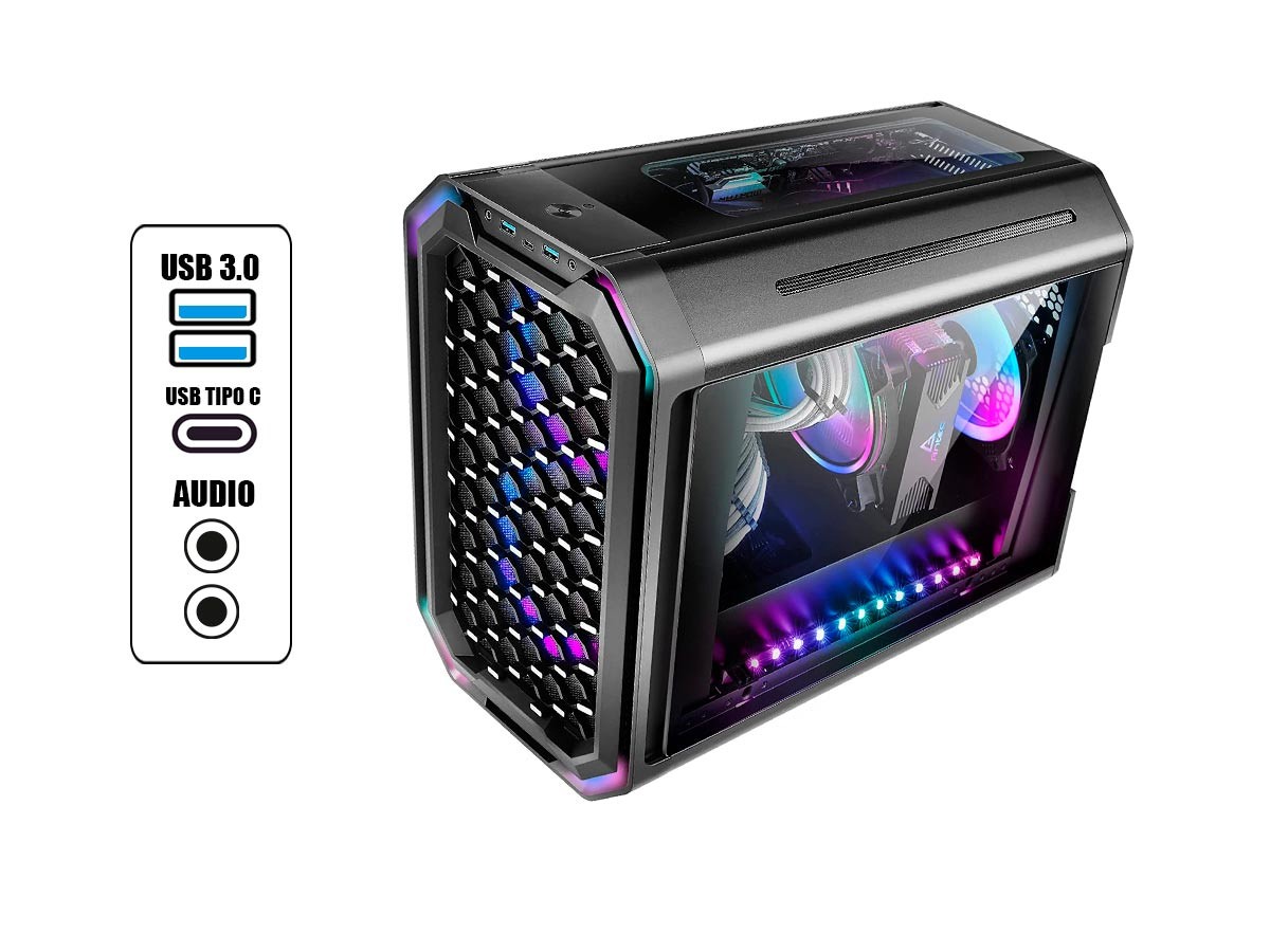 Case Antec Dark Cube Gaming S/fuente (0-761345-80034-1) Paneles De ...