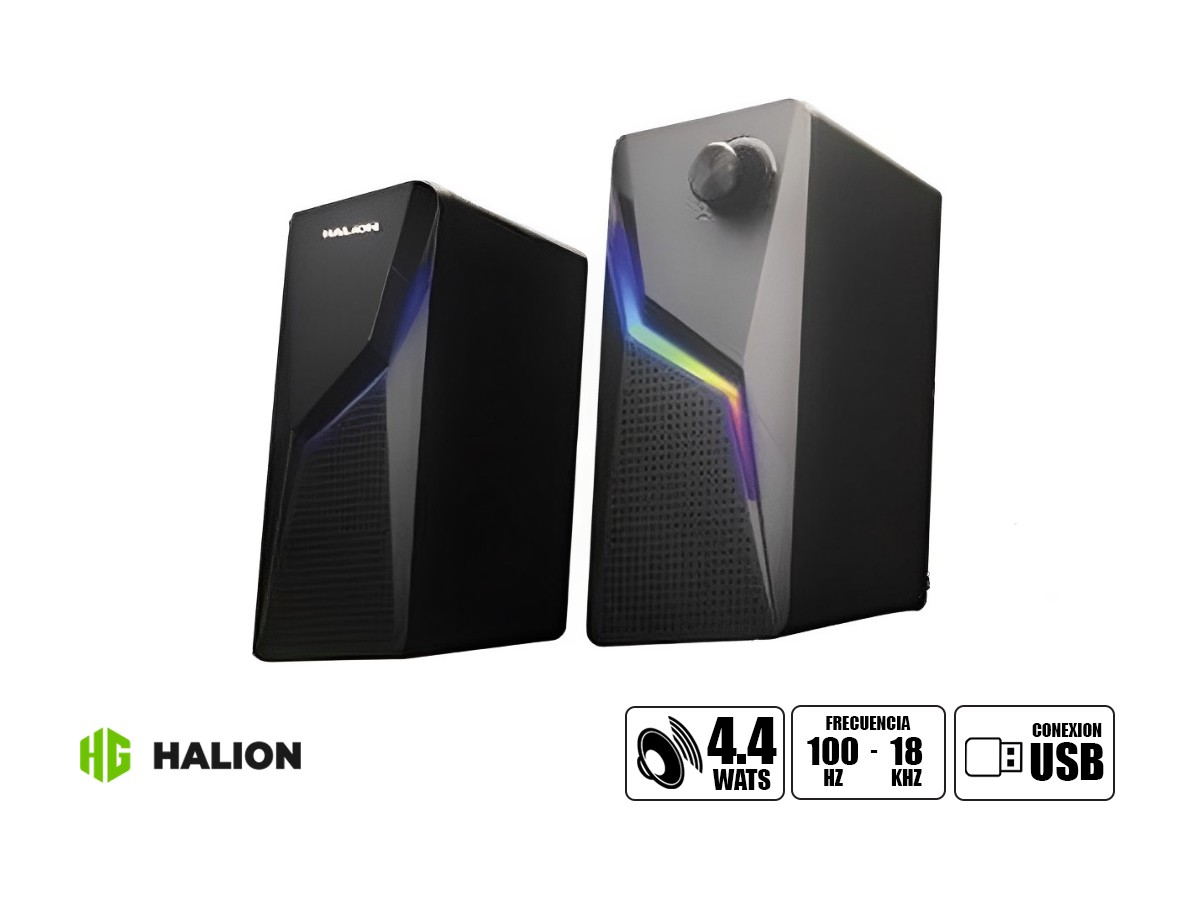 Parlante Halion Gamer 2.0, S338 Fuente De Alimentacion Usb, Frecuencia ...