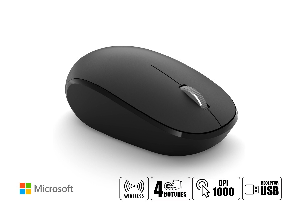 MOUSE INALAMBRICO MICROSOFT SOURIS, HASTA 1000 DPI, BLUETOOTH, DISEÑO ...