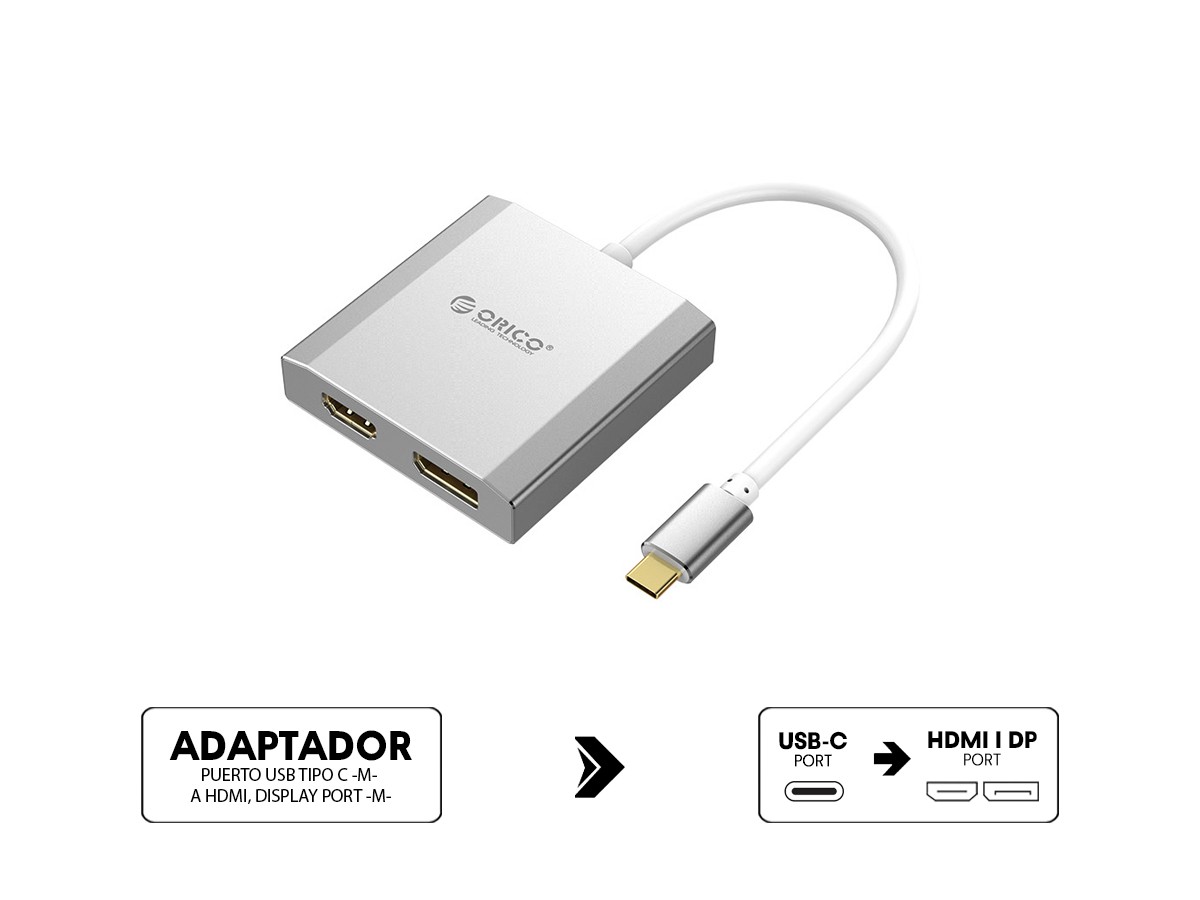 Adaptador De Puerto Tipo C Macho -- A -- Puerto Hdmi + Puerto ...