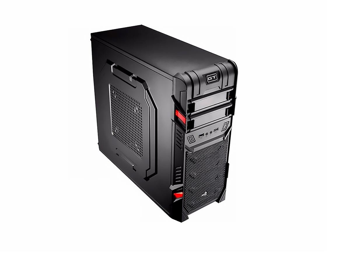 CASE AEROCOOL GT ADVANCE FUENTE 450W, CON PANEL LATERAL DE METAL, 1 ...