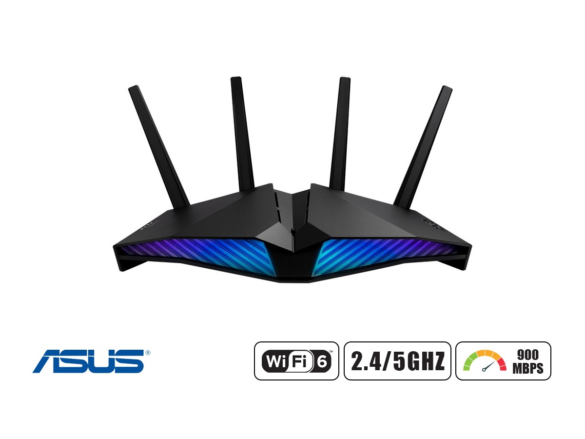 ROUTER GAMING ASUS AX5400 ( RT-AX82U ) | GUNDAM EDITION | DUAL BAND | 2.4GHZ / 5GHZ | WIFI 6 | 4 ...