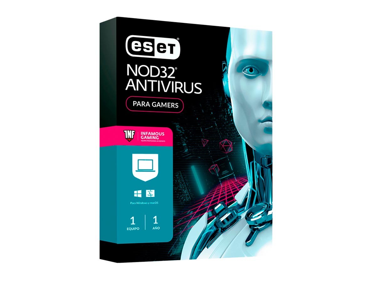 ANTIVIRUS ESET NOD 32 ( S11010194 ) INFAMOUS GAMING | 2023 | 1 PC