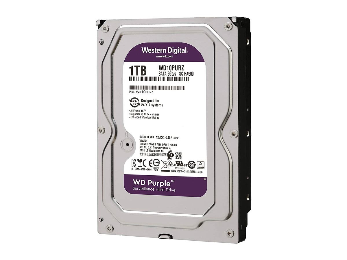 DISCO DURO WESTER DIGITAL 1TB PURPURA, CACHE 64MB, VELOCIDAD DE ...