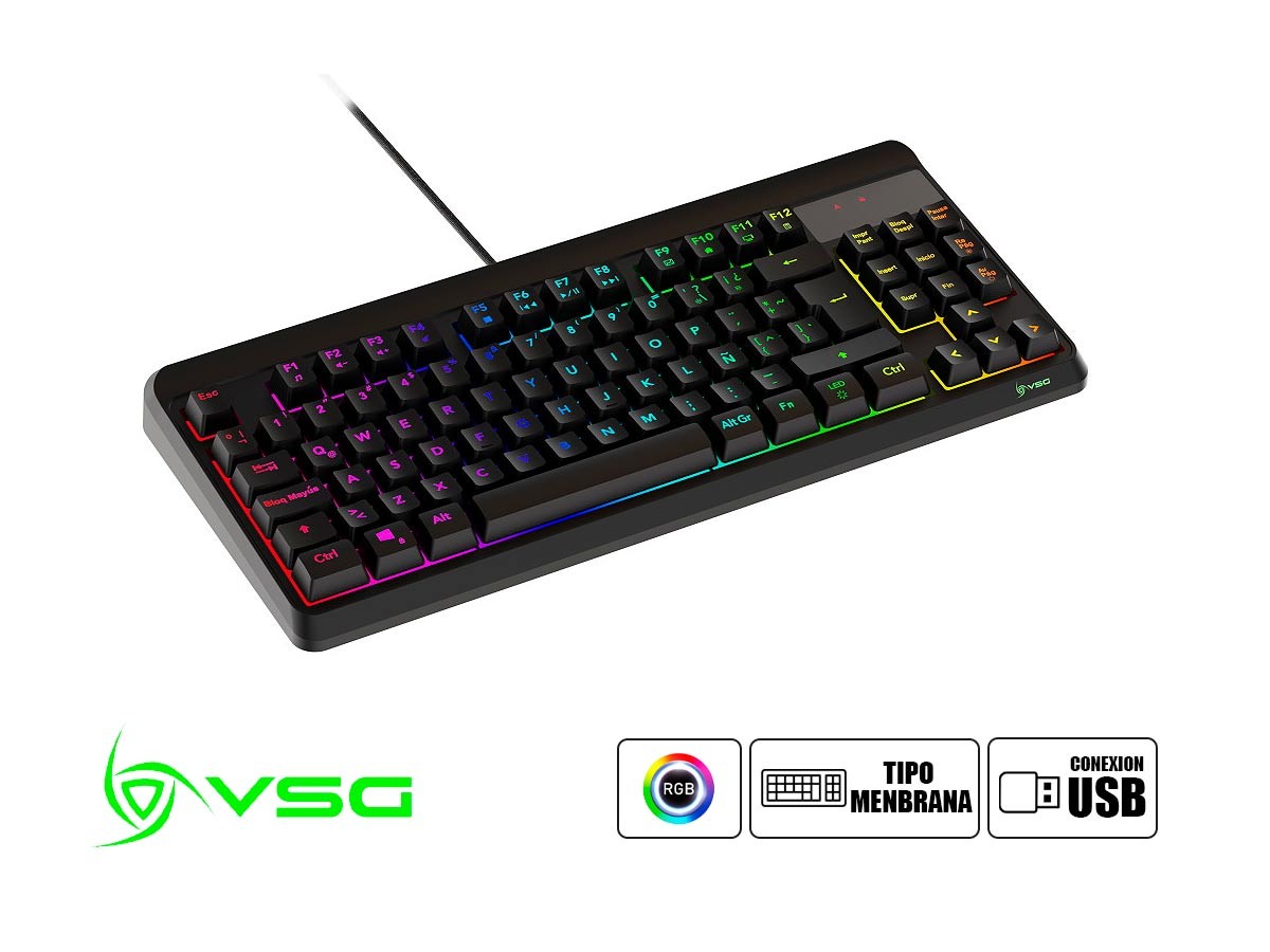Combo 3 En Uno Vsg Gaming Pyxis Bundle (vg-bl099-blk) Teclado Led ...