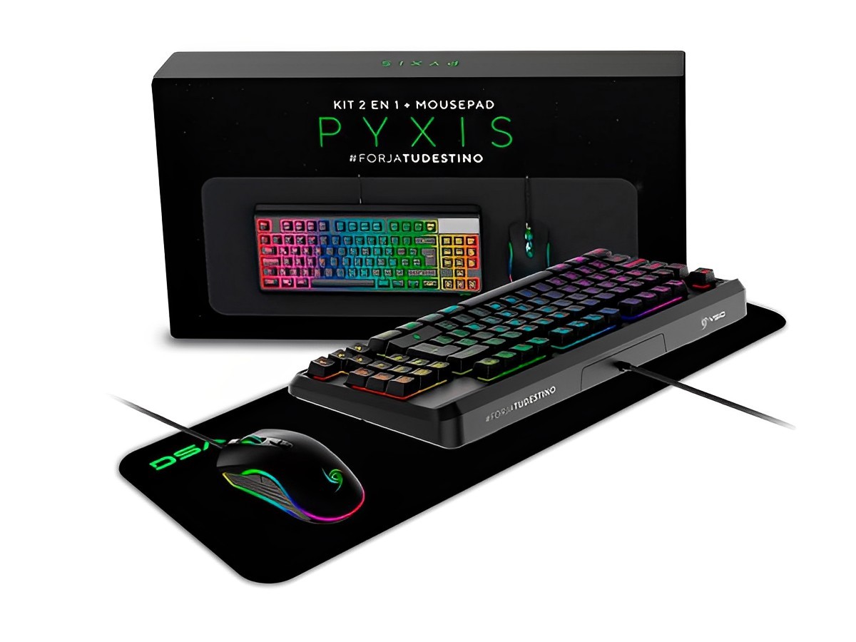 Combo 3 En Uno Vsg Gaming Pyxis Bundle (vg-bl099-blk) Teclado Led ...