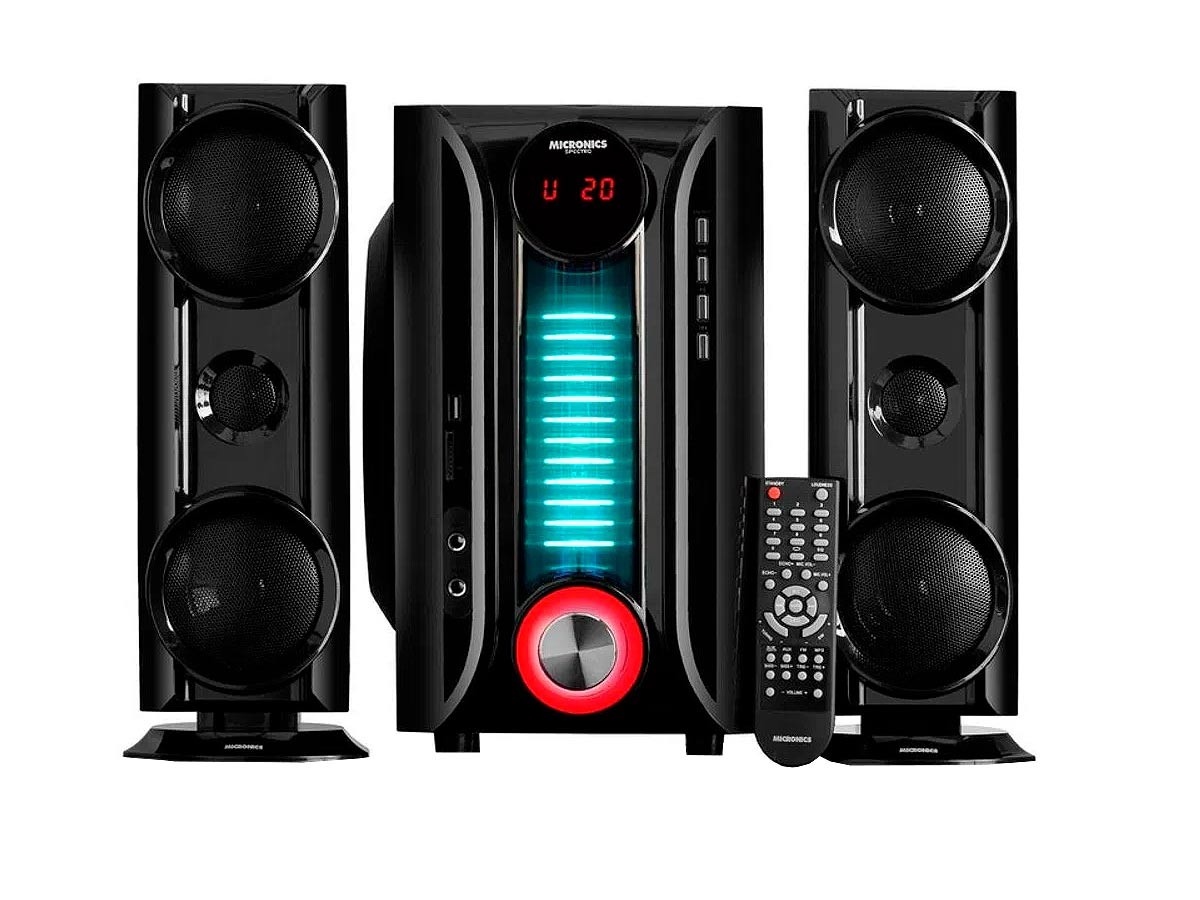 SUBWOOFER MICRONICS SPECTRO MIC S7600BT WATTS | CON RGB | FM+USB+SD+BT ...