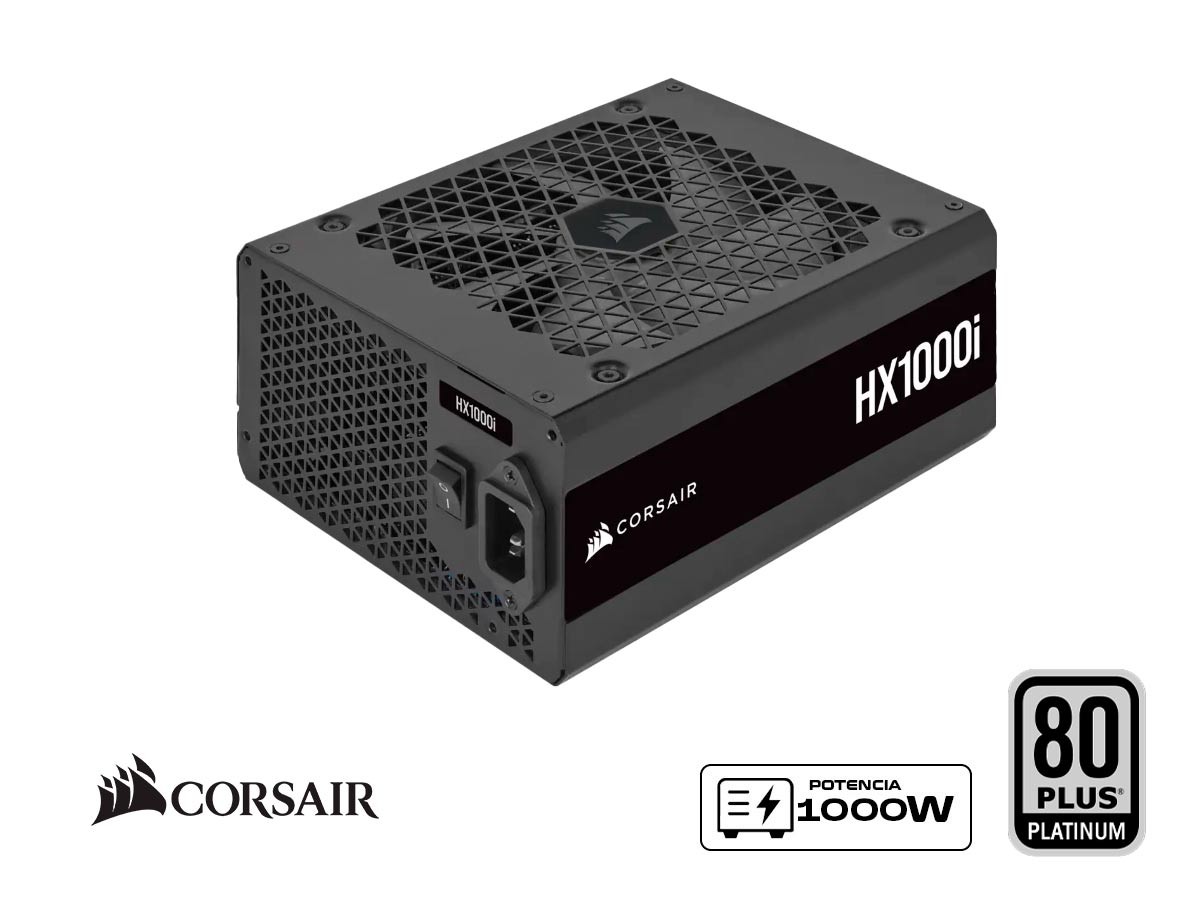 FUENTE DE PODER CORSAIR 1000W ATX, PLATINUM 80 PLUS, FULL MODULAR ...