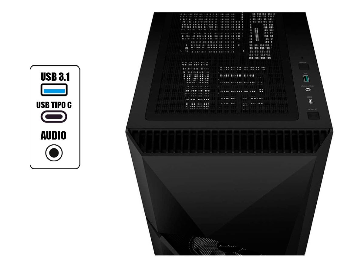 Case Deepcool Gaming Cyclops S/fuente (r-bkaae1-c-1) Panel De Vidrio, 1 ...