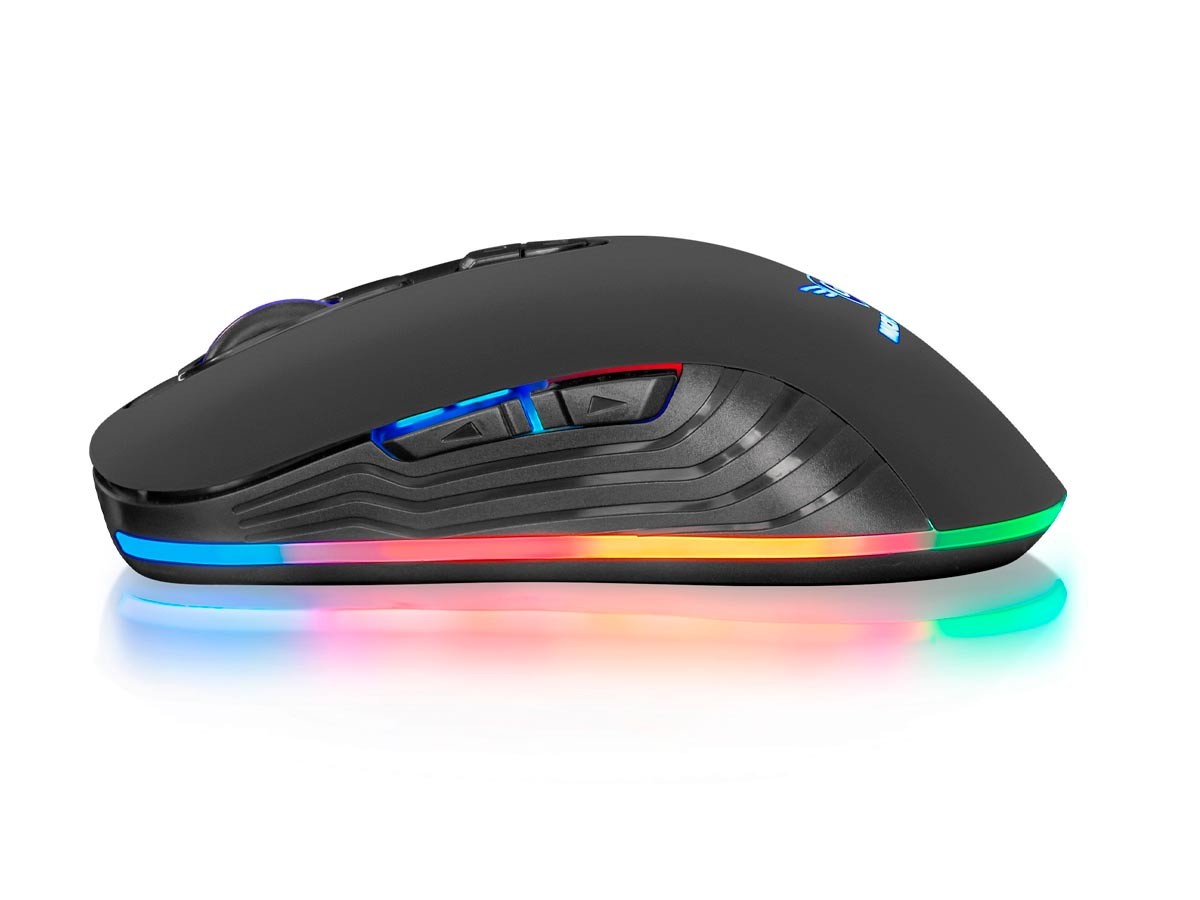 MOUSE MICRONICS WINNER 802, MOUSE GAMER ILUMINACION RGB, 7 BOTONES ...